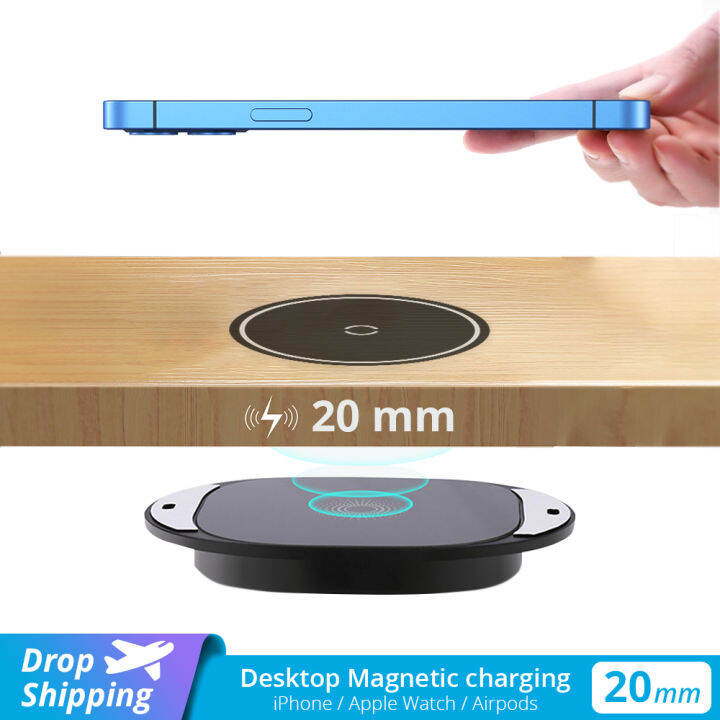 Invisible Qi Wireless Charging Base Built in Desk Wireless Charger Long ...