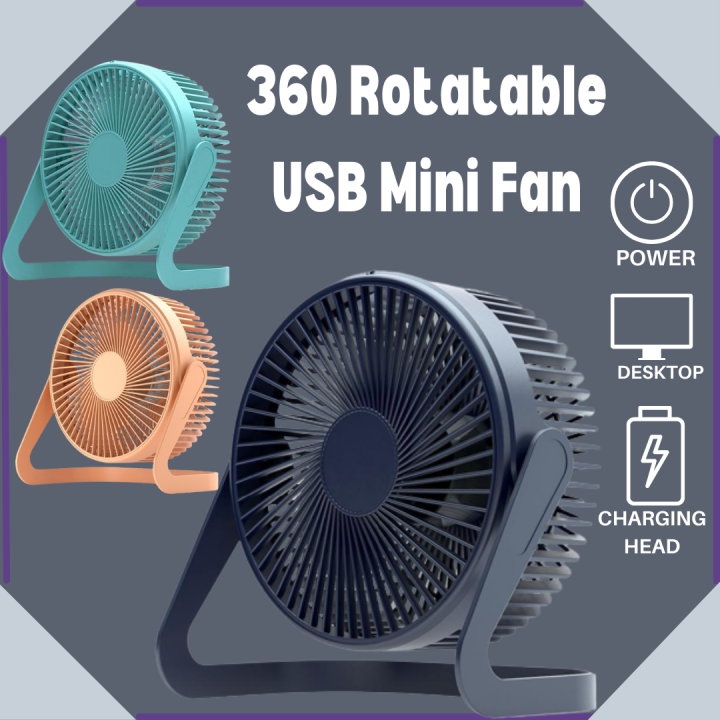 NEW360 Rotatable USB Fan Detachable Mute Desktop Mini Fan Air Cooler ...