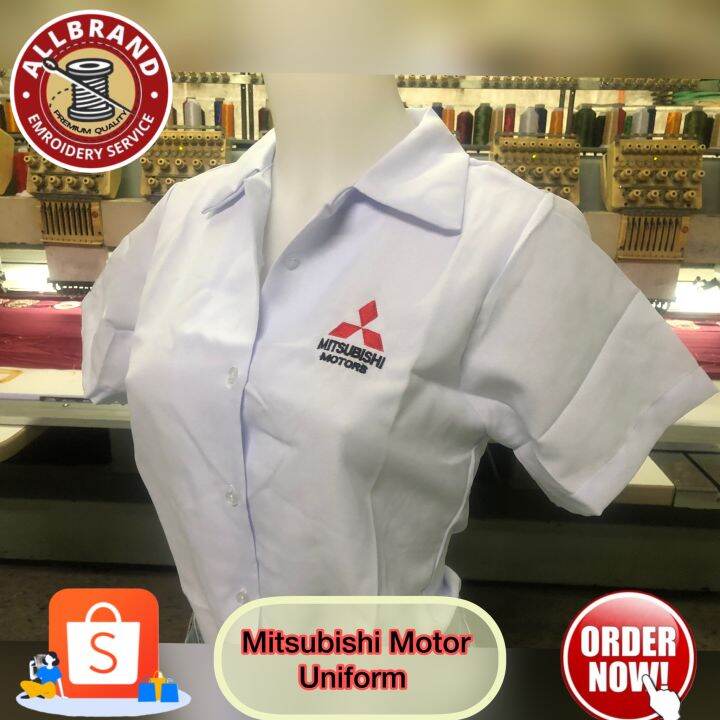 Mitsubishi Motors Uniform Lady Computerized Embroidery | Lazada PH