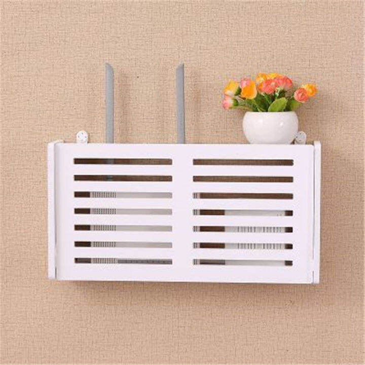 Wifi Router Rack Wood-Plastic Storage Boxes Wifi Router Cable Power ...