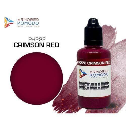 Crimson Red PH222 50ml Armored Komodo Metallic Pearl Airbrush Paint ...