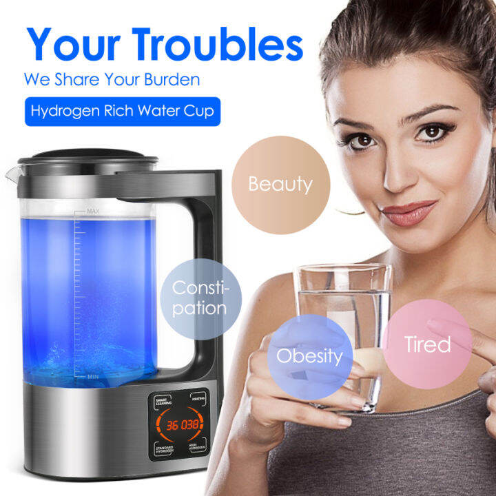 【100% Original】Hydrogen Water Generator Portable Water Ion Generator ...