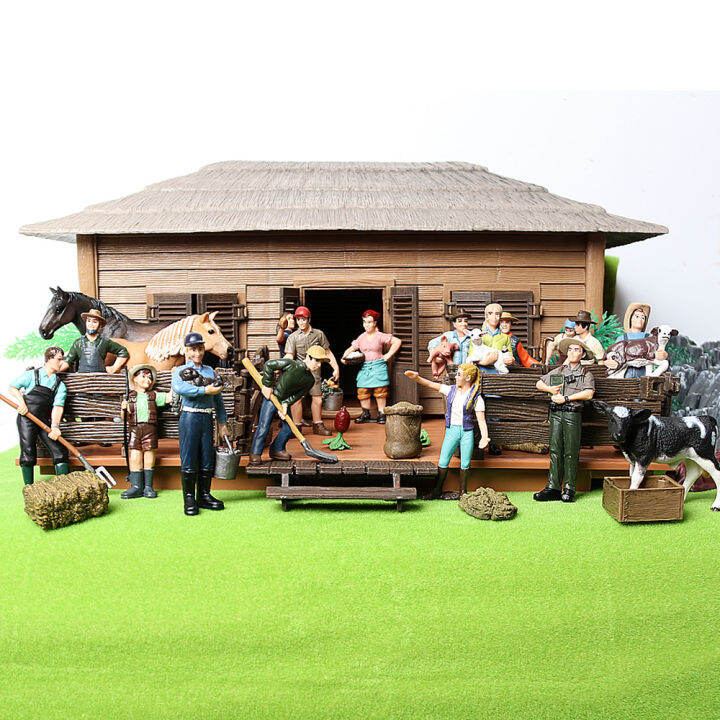 FULUPUGANG Educational 1:25 Scale Farm Staff Children Gift Action ...