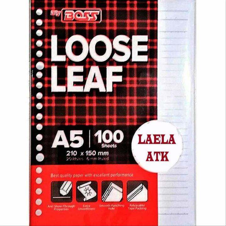 ISI BUKU BINDER A5 LOOSE LEAFE BIG BOSS ISI 100 | Lazada Indonesia
