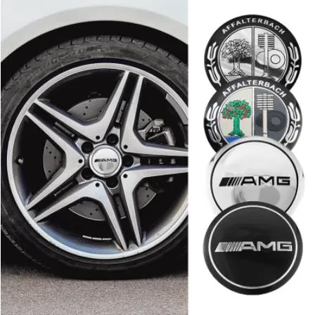 Auto parts 4Pcs Metal Car Wheel Stickers Auto Hub Cap Emblem Badge For ...