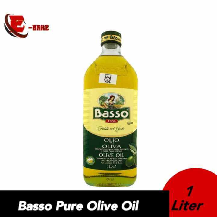 BASSO PURE OLIVE OIL | 1 LITER |HALAL | Lazada