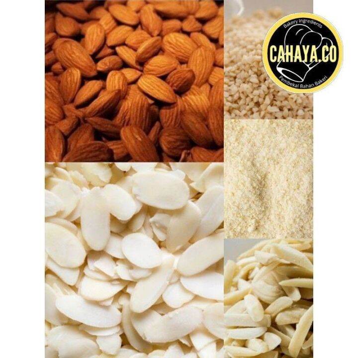 Whole Almond/Flakes/Nib/Strip/Ground/Badam Biji/ Nipis/Hancur/Panjang ...