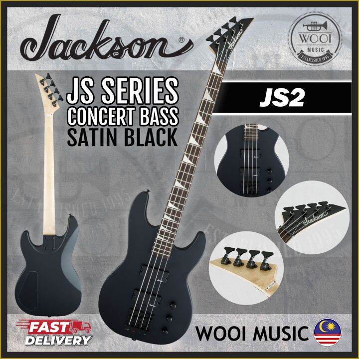 Jackson JS Series Concert Bass JS2 Electric Bass Guitar - Satin Black ...