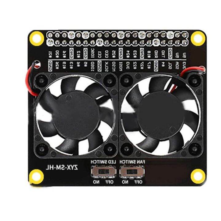 Quu Raspberry Pi 4b Dual Fan Raspberry Pi 4b ชุดฮีทซิงค์พัดลมระบายความ ...