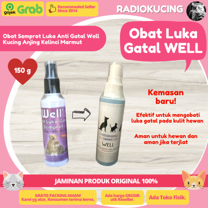 Well Obat Luka Gatal Ungu 120 ml Semprot [ JUWIES RADIO KUCING ...