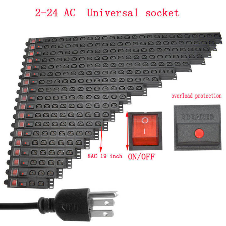 PDU power strip network cabinet rack power distribution unit 2-22AC C13 ...