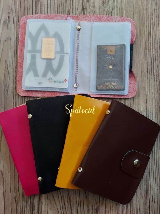 Dompet Kartu Antam Minigold Kancing | Lazada Indonesia