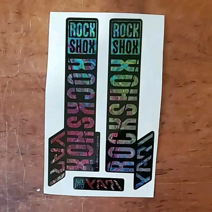 rockshox sticker 3m reflective laminated 1.7x7 inches size | Lazada PH