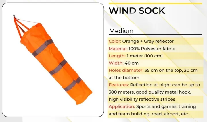 Safety Windsock Flag Airport Belt Wind Socks Direction | Lazada PH