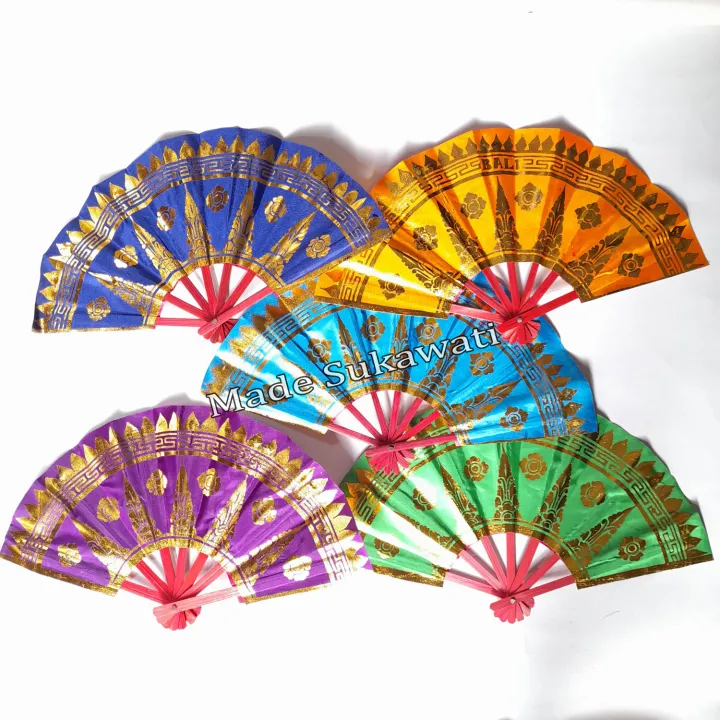 Kipas kain prada khas tari bali polos | Lazada Indonesia