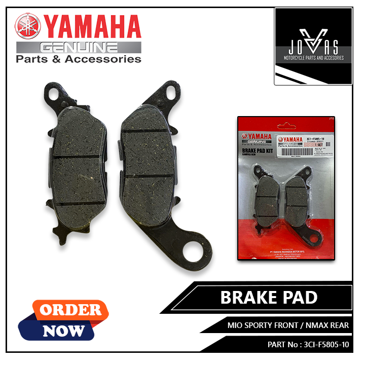 YAMAHA GENUINE PARTS BRAKE PAD PART NO: 3C1-F5805-10 MIO SPORTY FRONT ...
