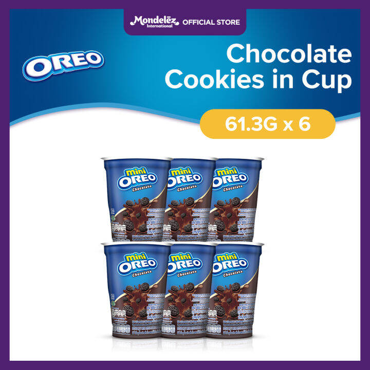 Oreo Mini Cup - Chocolate Flavor 61.3g Sandwich Cookie Snack with Rich ...