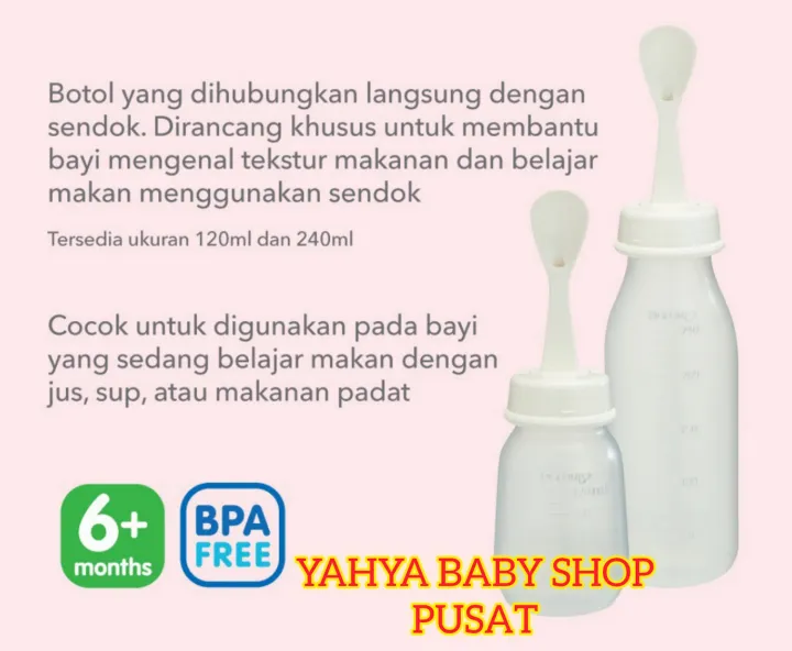 BOTOL SENDOK PIGEON 120 ML & 240 ML BPA FREE / BOTOL SENDOK MAKAN ANAK BAYI -Yahya | Lazada ...