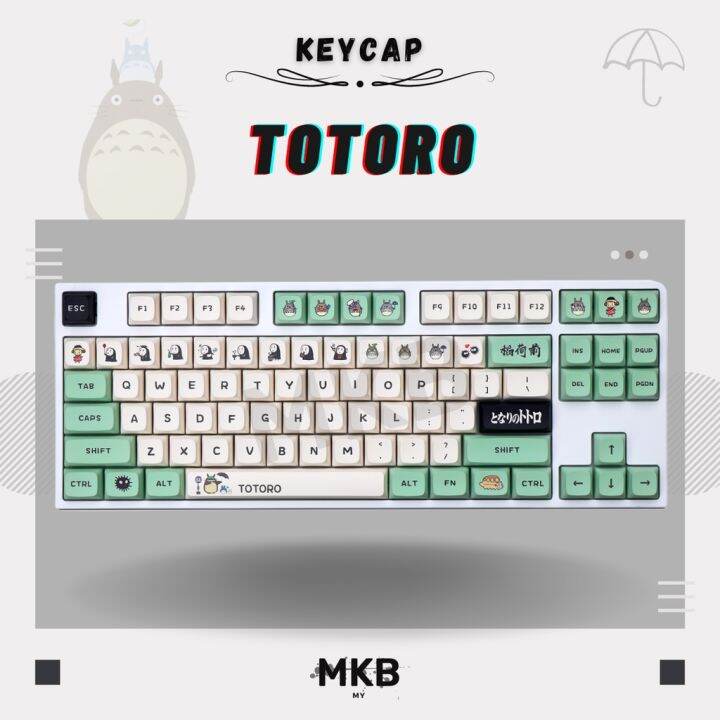 [READY STOCK] Totoro Anime PBT XDA Profile Keycap Set for Mechanical ...