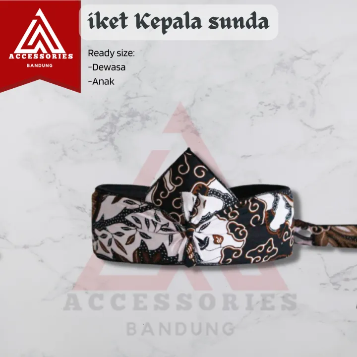 Iket kepala sunda jawa tradisional model bolong Pria/mahkuta wangsa ...