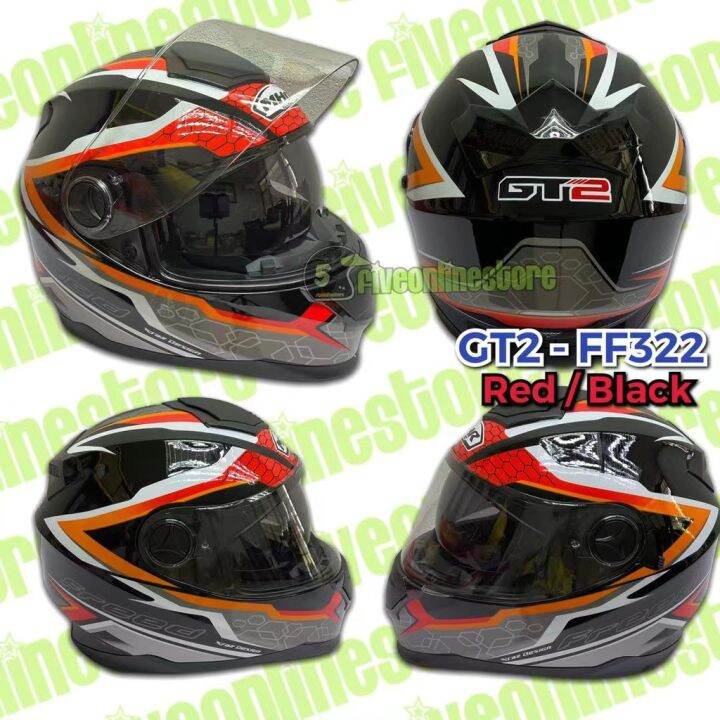 [COD][Shop Malaysia] MHR Full Face GT2 Helmet Design Double Visor ...