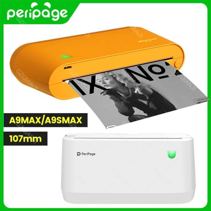 PeriPage A9s MAX A9Max Portable Photo Printer 304dpi Bluetooth Wireless Thermal Printer Label ...