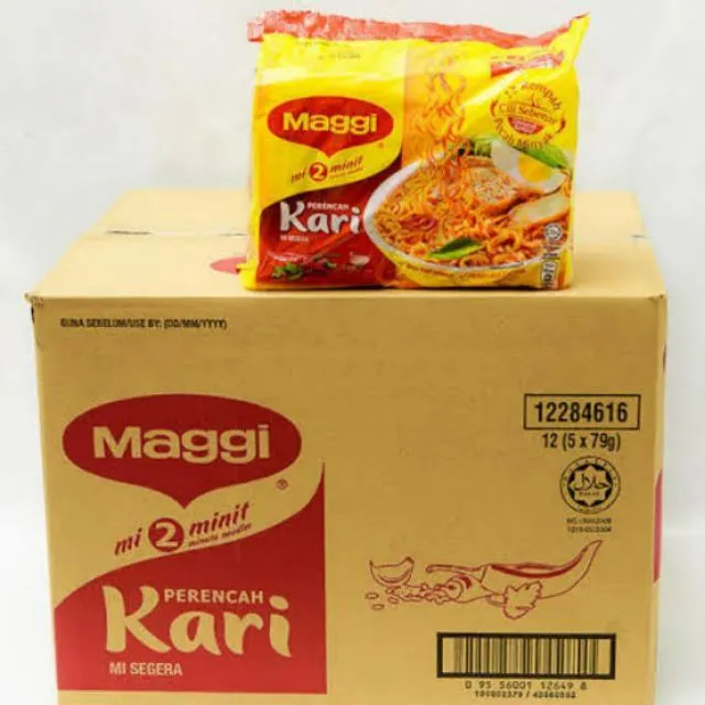 Imported Maggi Kari Spicy Malaysian Instant Noodles (BOX 60 pieces12 ...