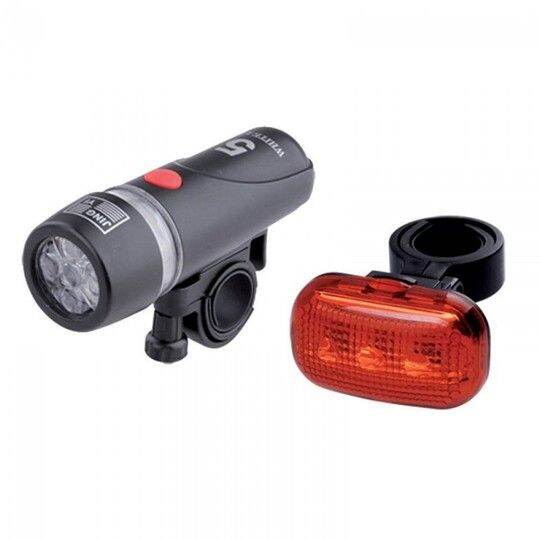5 Lights LED Bicycle Front Flashlight back lights | Lazada PH