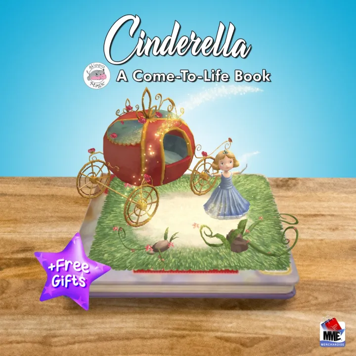 Cinderella Little Hippo 3D Magic Books: A Come-To-Life Book Augmented ...