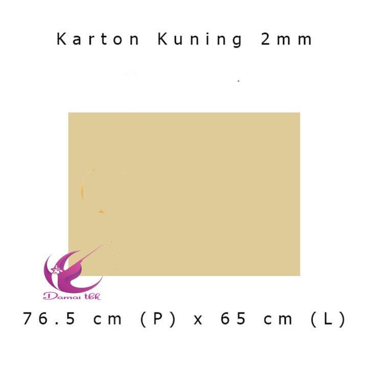 Karton Kuning Yellow Hardboard No. 30 - Hard Board Plano Tebal 2mm ...