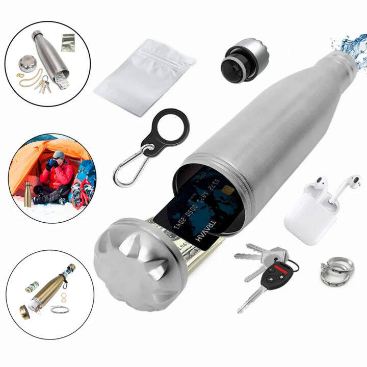 [2]NEW Secret Hidden Safe Steel Water Bottle Safe Money Secret Stash ...