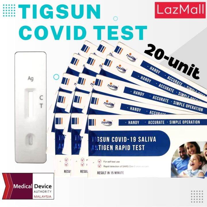 (MDA Approved) [ READY STOCK] Tigsun Antigen Saliva Self Test Kit ...