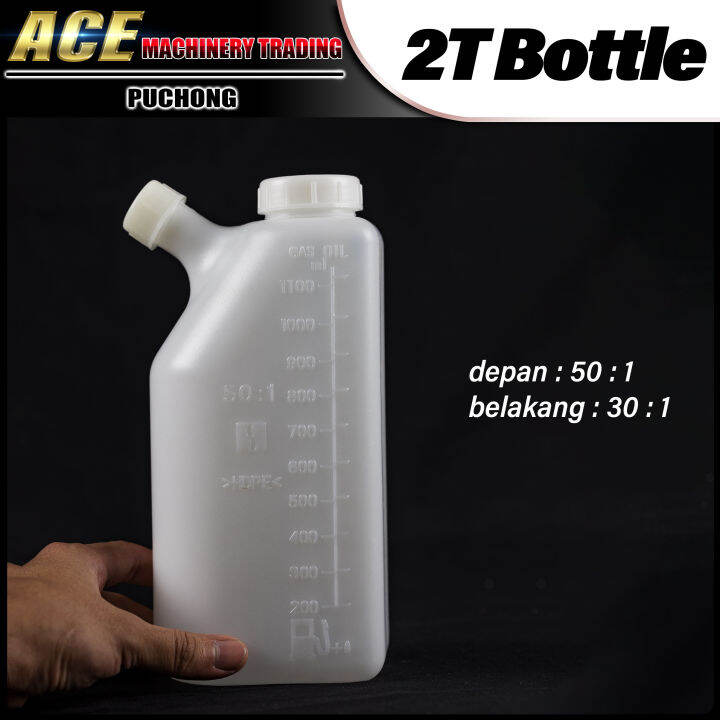 [Botol 2T] Botol Campuran Minyak 2T Ratio 25:1/ 30:1 (600ml / 1100ml ...