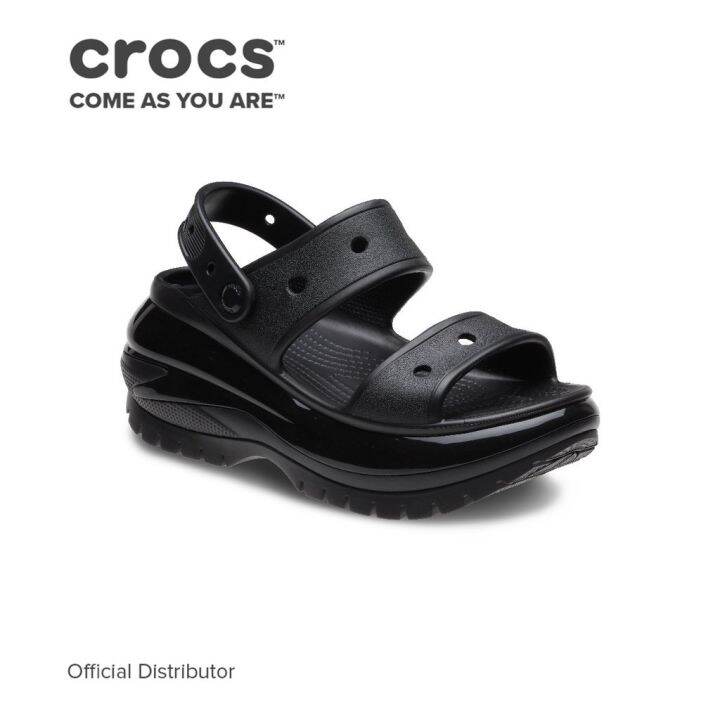 （Delivery Fast） Crocs Classic Mega Crush Sandal in Black | Lazada PH