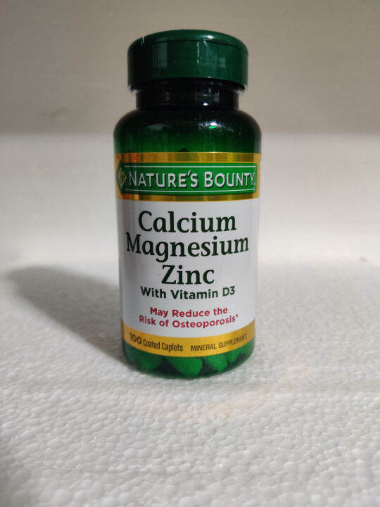 American Nature's Bounty Nature's Bounty Calcium Magnesium Zinc D3 ...