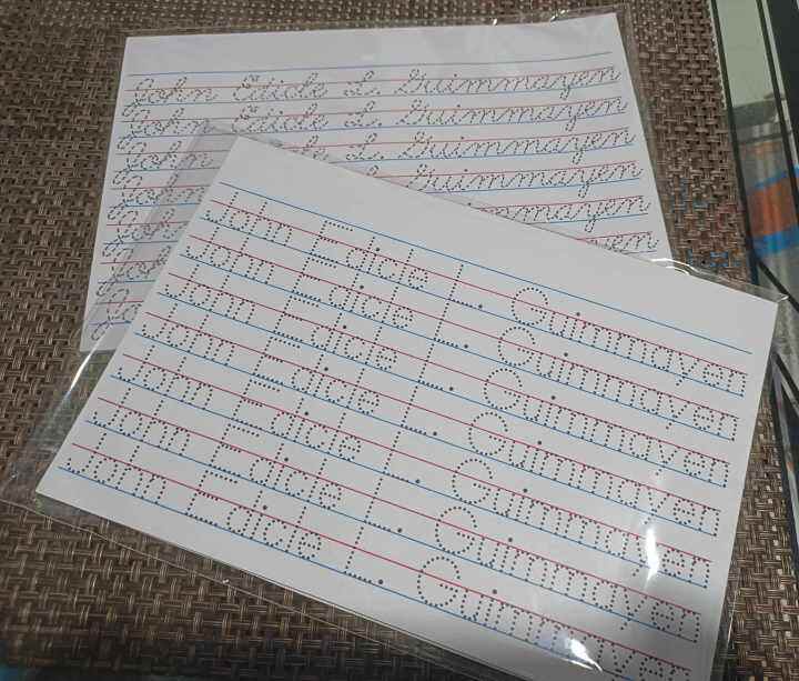 Tracing Pad for kids - Personalized (NAME TRACING)/Cursive Writing ...