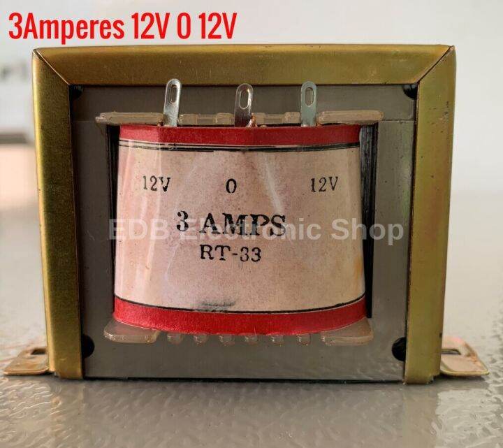 Transformer 3Amperes Primary 110V-220VAC Secondary 12V X 2 / 3A 12v X 2 ...