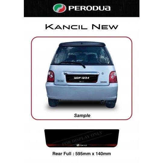 Ready stock Perodua Kancil New Acrylic Kereta Plat Nombor Papan ...