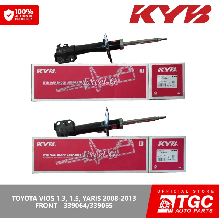 KYB KAYABA Excel G Front / Rear Shock Absorber Toyota Vios 1.3 1.5 Yaris Gen 2 Batman 2008 ...