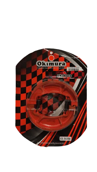 Original Okimura Neon Orange Brake Shoe for TMX Supremo 06430-KRF-B60 ...