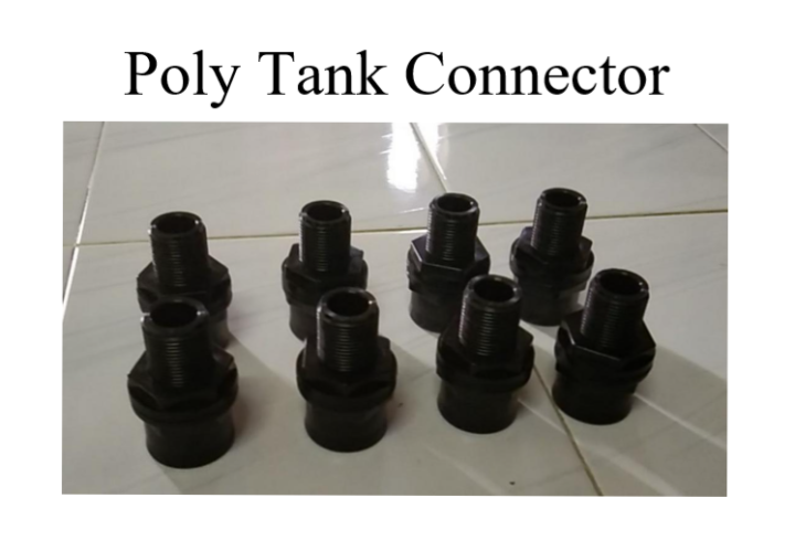 Black Poly Tank Fitting Outlet Connector Male & Female 15MM 20MM 25MM ...