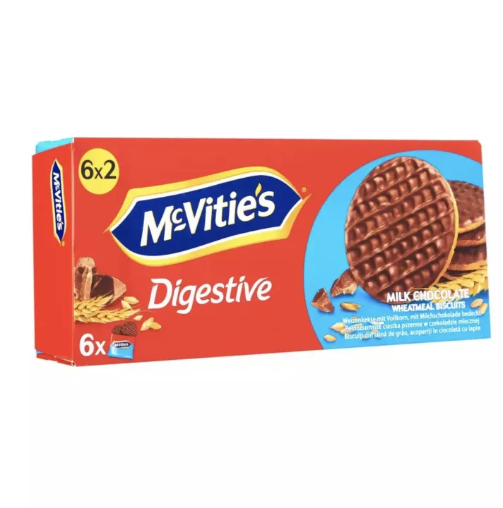 MCVITIE'S MILK CHOCOLATE DIGESTIVE BISCUITS MULTIPACK | Lazada