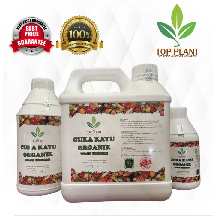 CUKA KAYU THAILAND WOOD VINEGAR ORGANIC ANTI SERANGGA POKOK BAJA FOLIAR PERTUMBUHAN POKOK ...