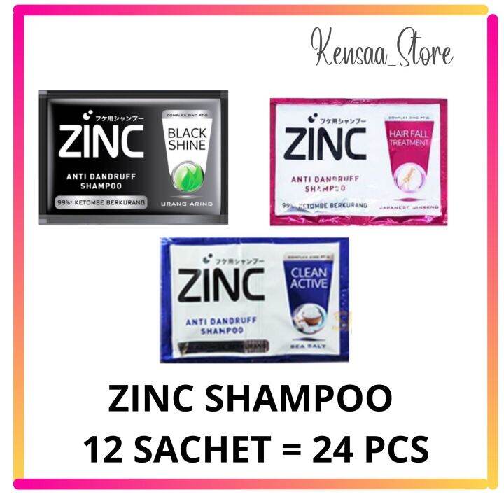 Zinc Shampoo Renceng Isi 12 Sachet 24 pcs | Lazada Indonesia