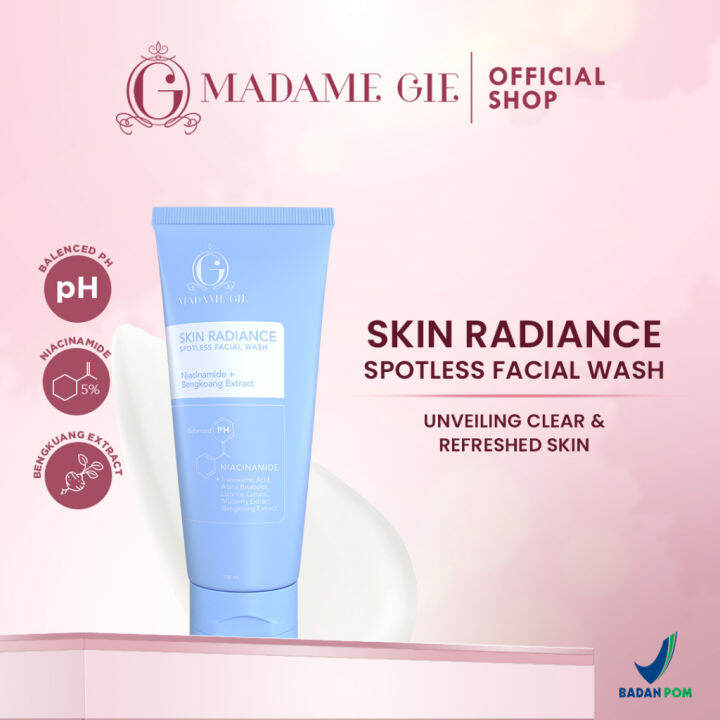 Madame Gie Skin Radiance Spotless Facial Wash Niacinamide - Skin Care Pembersih Wajah | Lazada ...