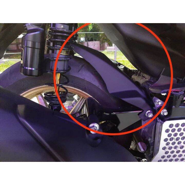 YAMAHA AEROX V2V1 REAR TIRE HUGGER FIBER MADE (PLUG AND PLAY)EASY TO ...