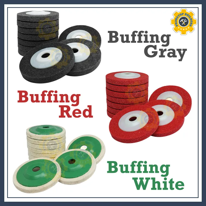 Buffing Disc Buffing Gray / Buffing Red / Buffing White 4" (SOLD PER ...