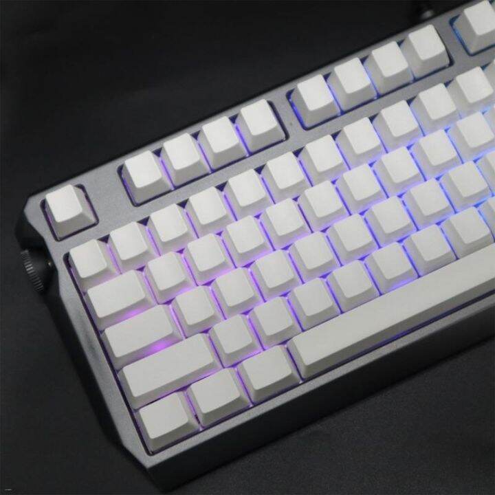 108 PBT Blank Keycaps Cherry OEM XDA Profile Gamer No Letter White ...