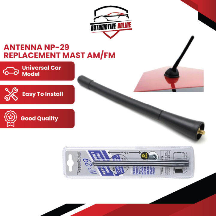 Replacement Mast AM/FM Universal Car Antenna NP-29 For Perodua Myvi Alza Toyota Vios Antena ...