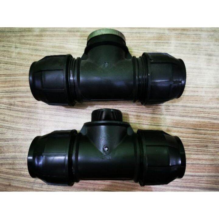 HDPE FITTINGS Poly Female Male Tee,90mm x 3" PP Poly Water Connection ...